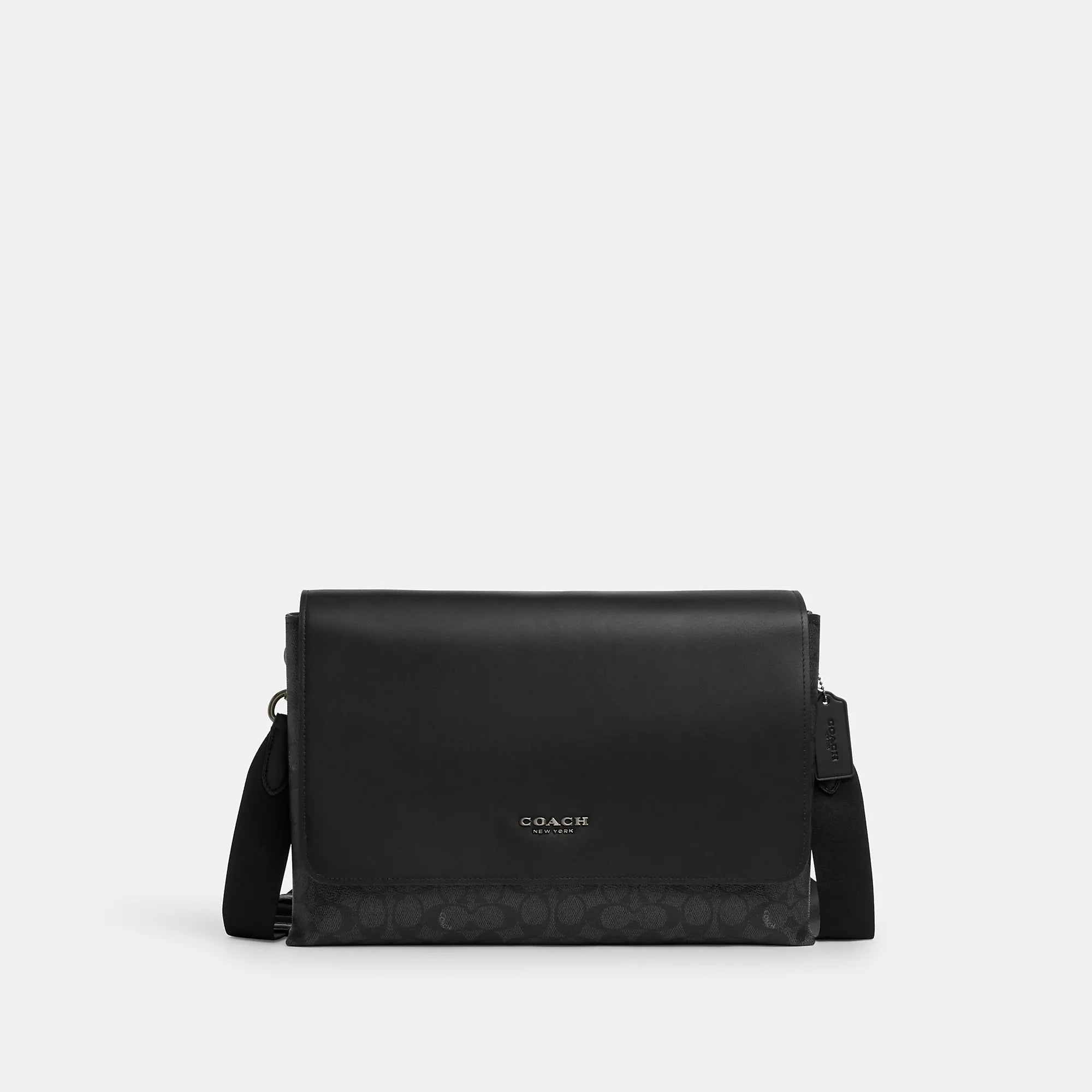 Coach Caleb Messenger Bag In Signature Canvas
